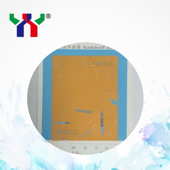 High Quality Screen Printing Scratch Off Ink Bluish Gold For The Paper ...
