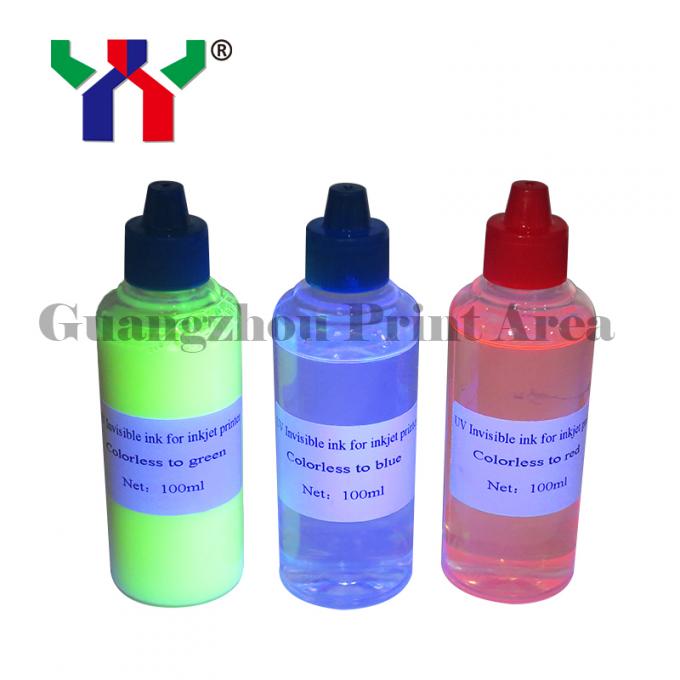 Chinese Ceres UV Invisible Fluorescent Ink For Printer Yellow Red Blue ...